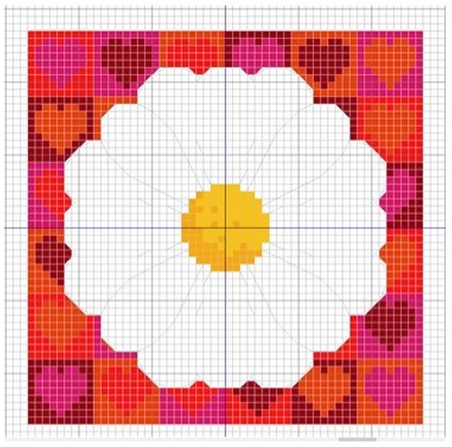 Få et gratis broderi mønster fra Haandarbejdets Fremme!